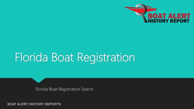 Florida boat registration | PPT