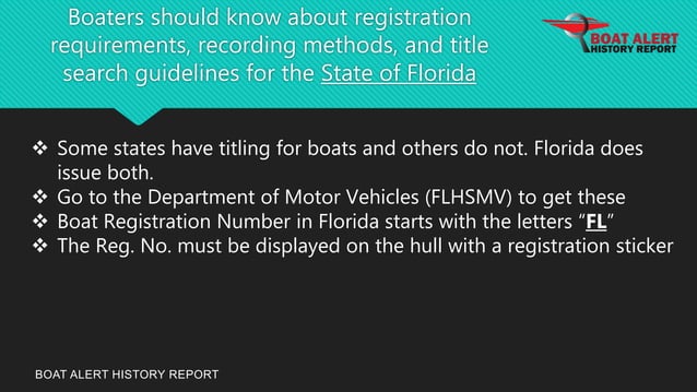 Florida boat registration | PPT