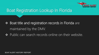 Florida boat registration | PPT