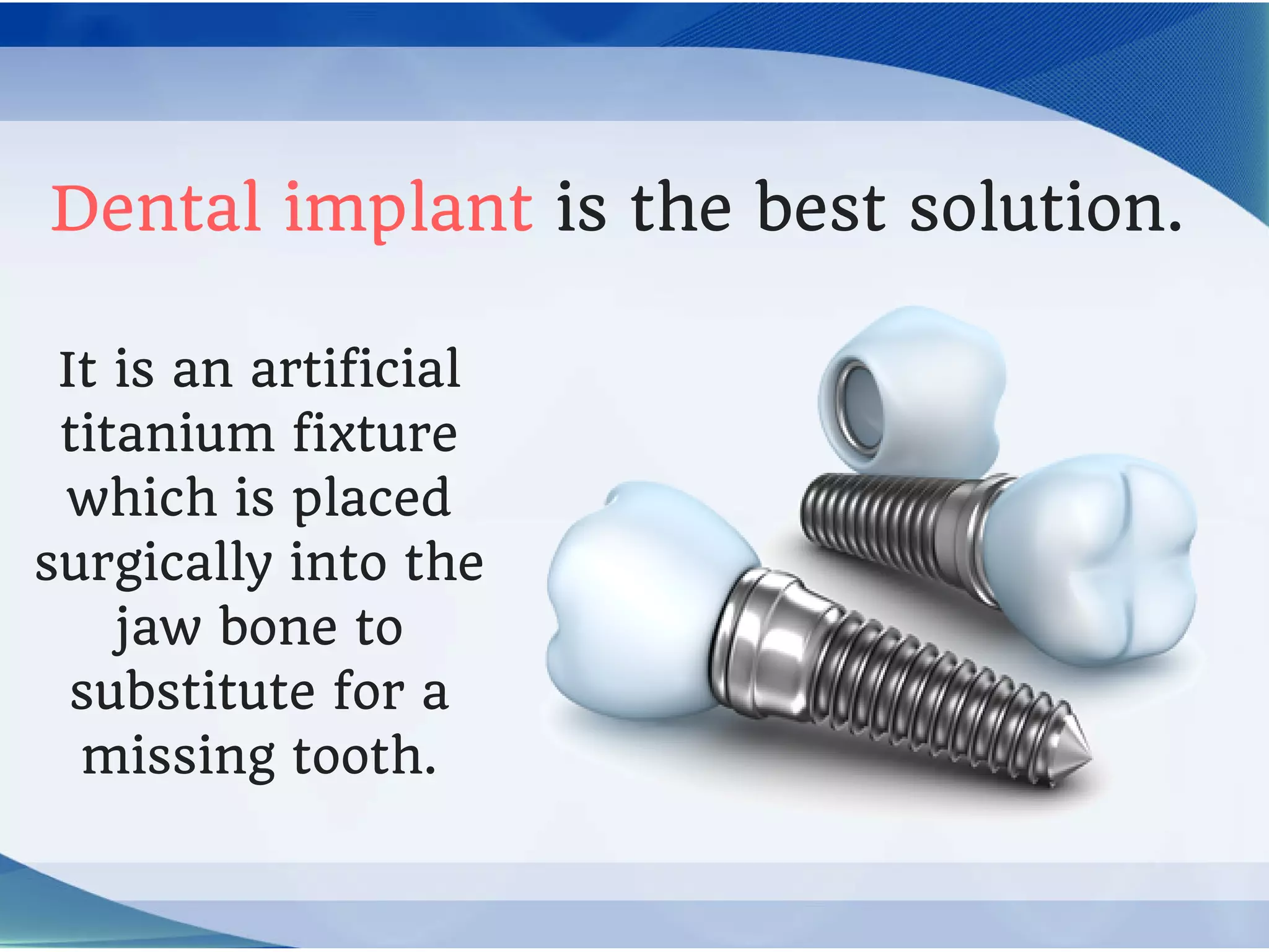 Florida Dental Implants - New Teeth Now | PPT