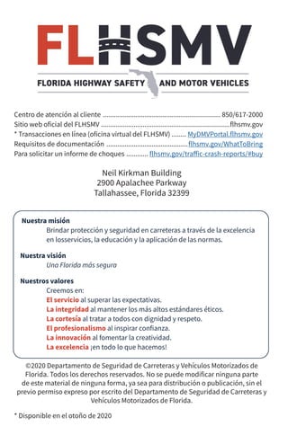 Florida Driver Handbook 2020, Spanish.pdf