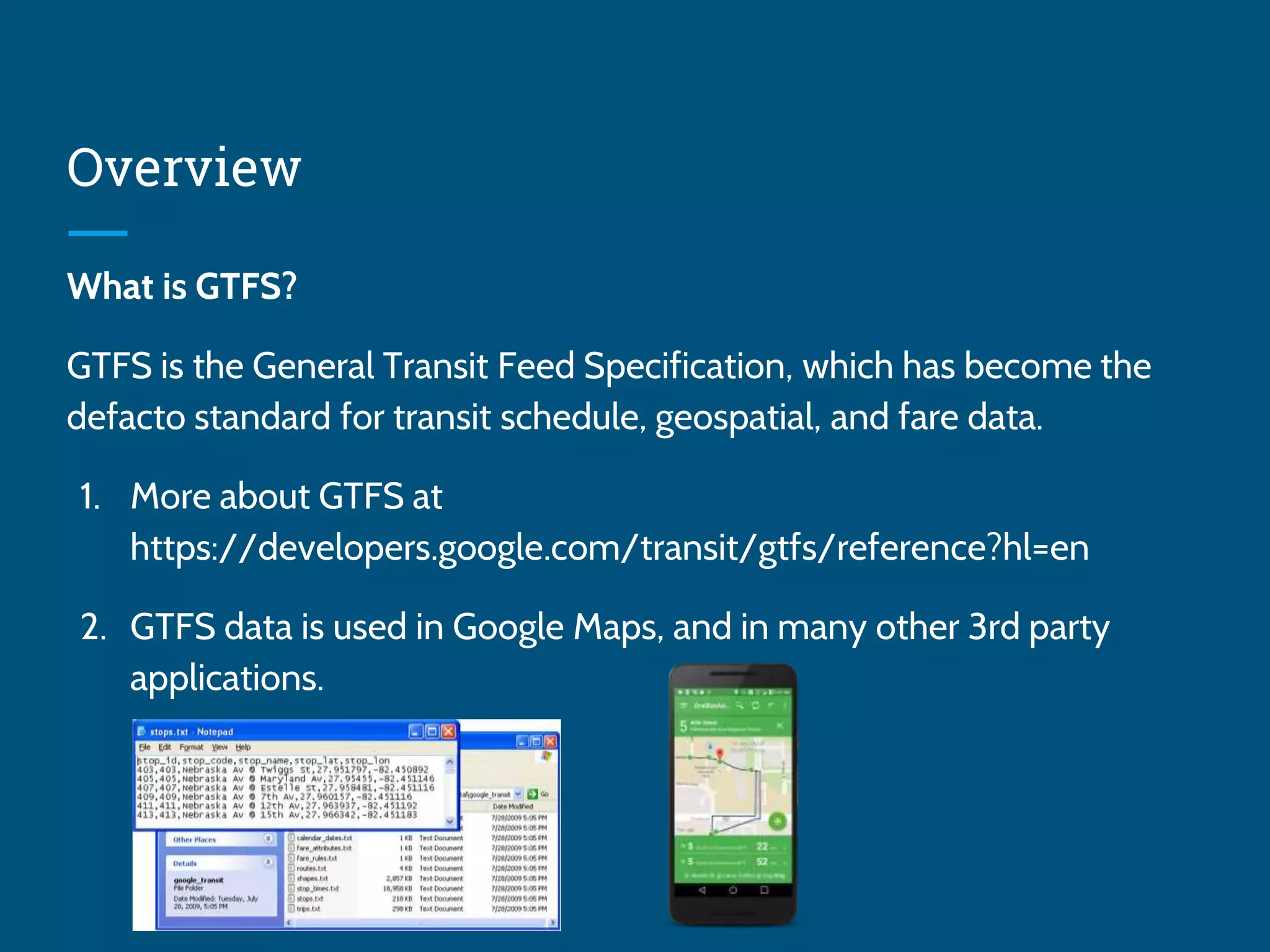 GTFS Maintenance & More | PPTX
