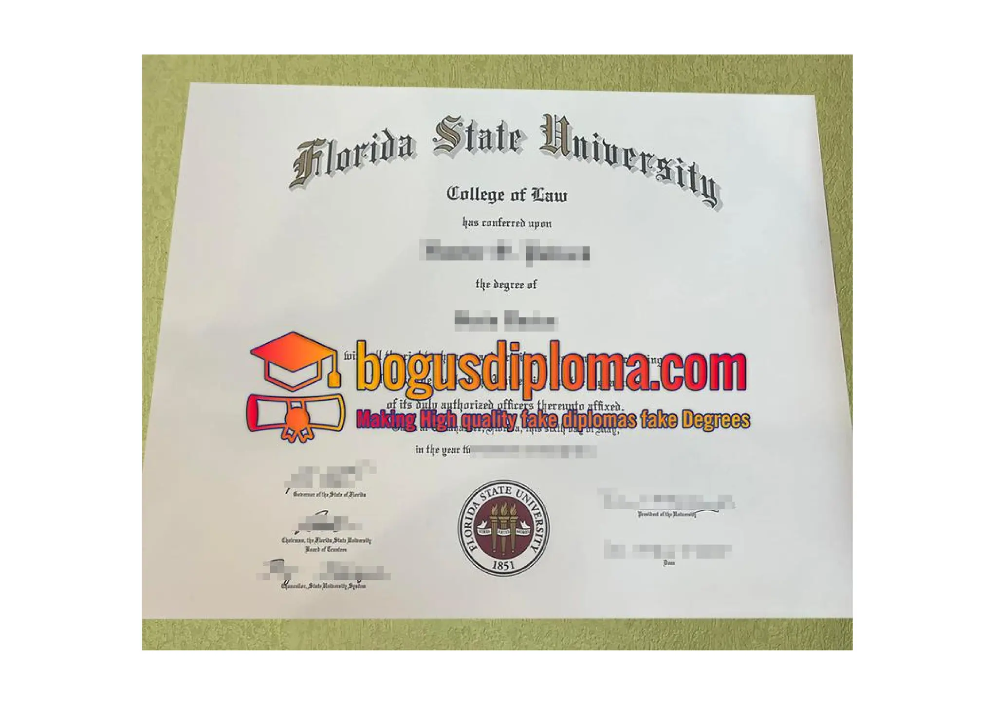 Where to Making a Florida State University Diploma.pdf
