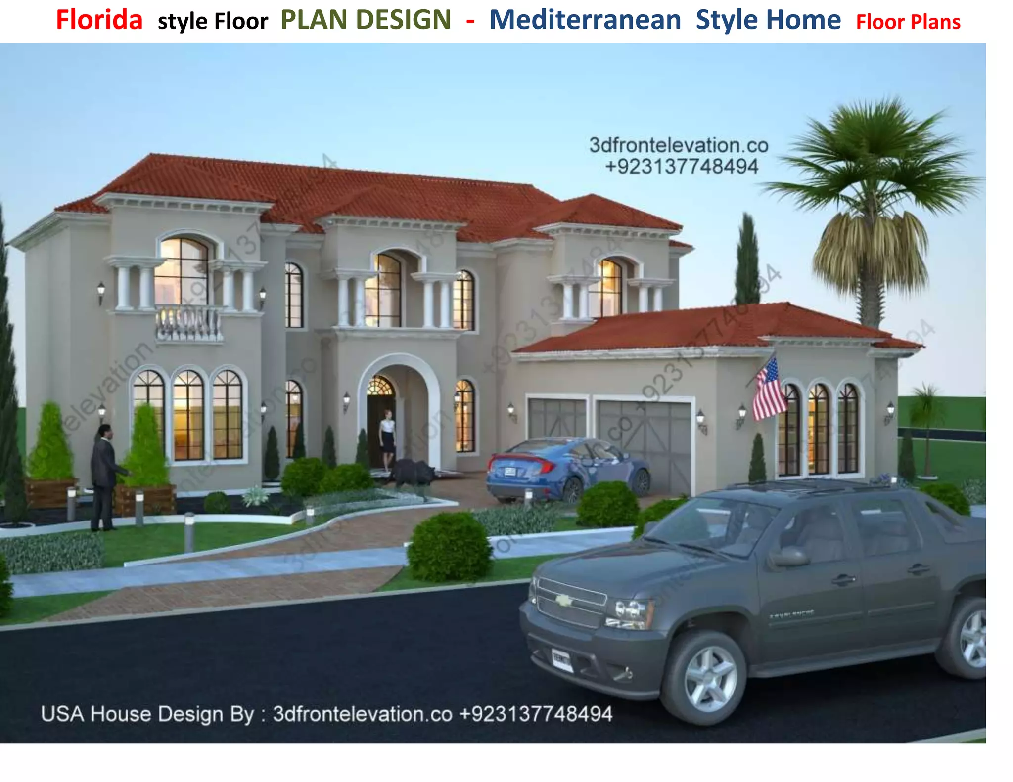 Florida style Floor Plan Design | Mediterranean Style Home Floor Plans ...