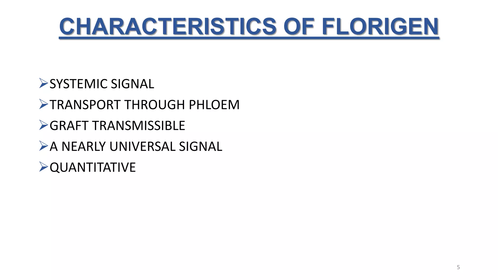 Florigen concept | PPTX