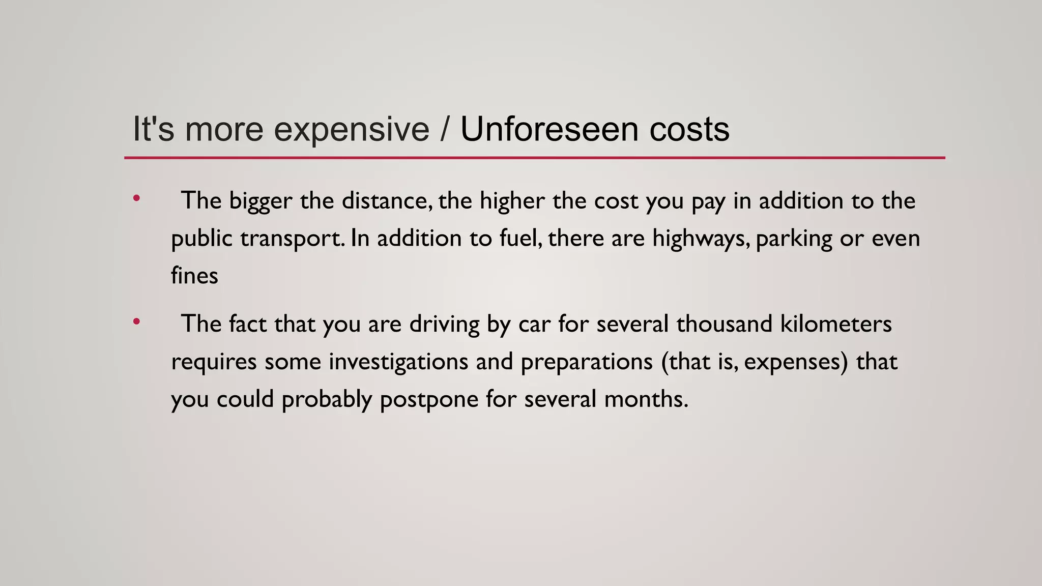 Travelling by car – advantages and disadvantages | PPT Travelling by car – advantages and disadvantages | PPT