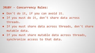 Concurrency in Ruby | PPT