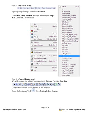 Inkscape Tutorials: Florist Flyer | PDF