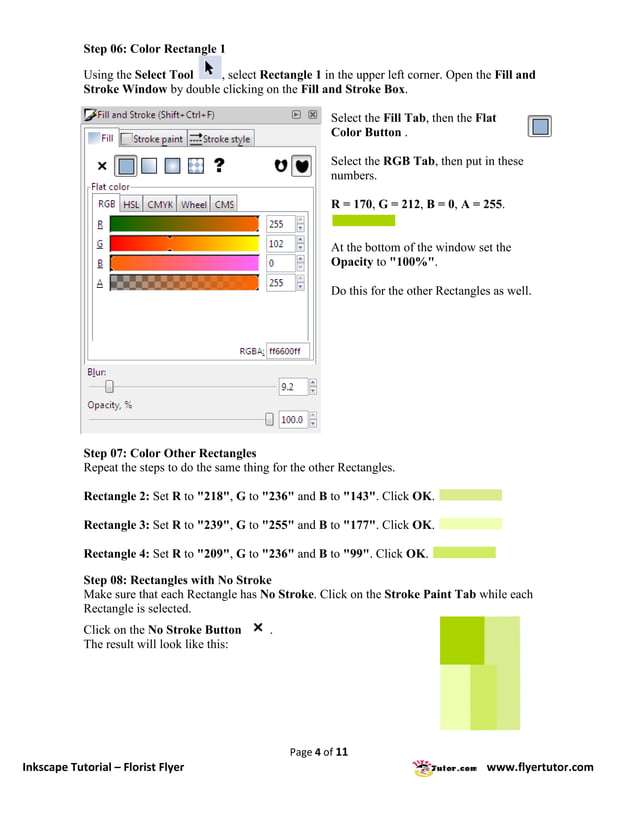Inkscape Tutorials: Florist Flyer | PDF