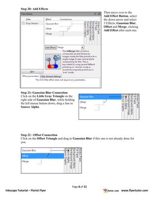 Inkscape Tutorials: Florist Flyer | PDF