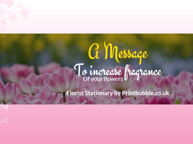 Florist message cards | PPT