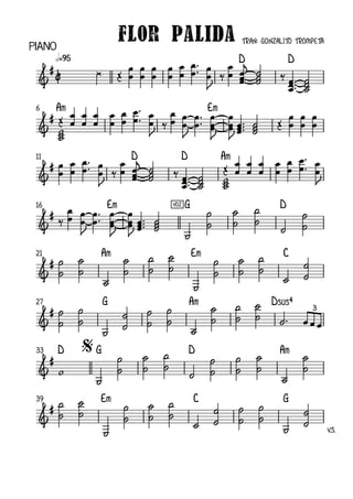Flor palida (bass) marc anthony | PDF