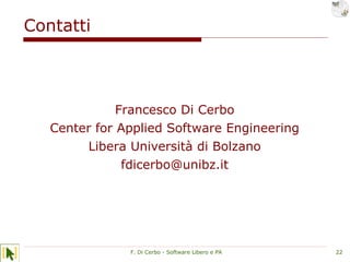 FLOSS e Pubbliche Amministrazioni | PDF | Shareware and Freeware | Computer Software and ...