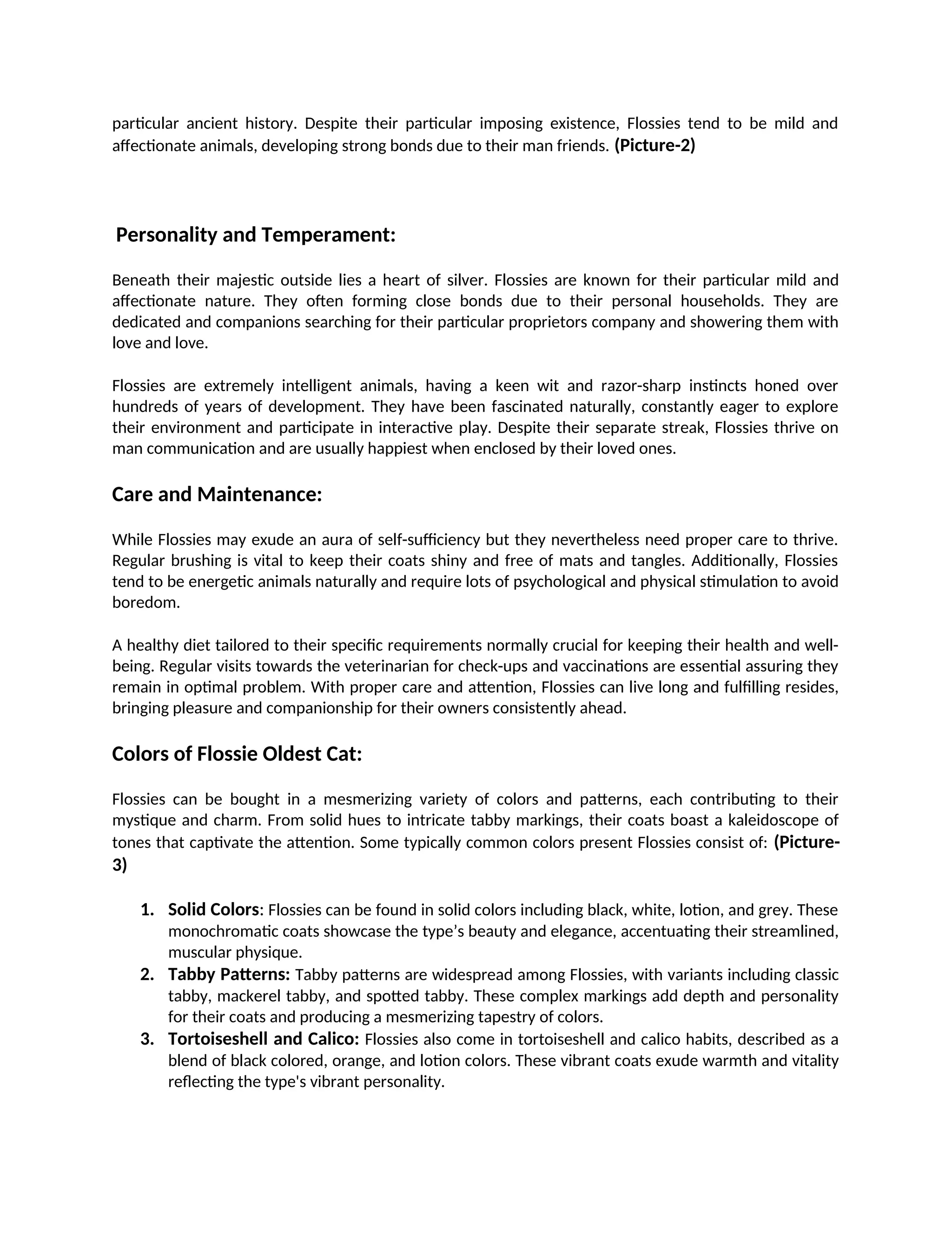 Flossie Oldest Cat Breed: Origins and History | DOCX