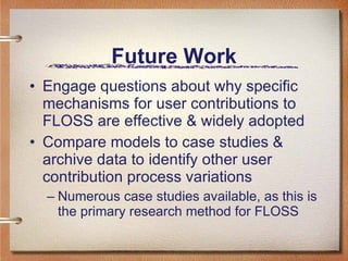 User Contribution and Desirable Software | PPT