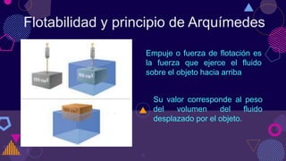 Flotabilidad y Principio de Arquímedes | PPTX