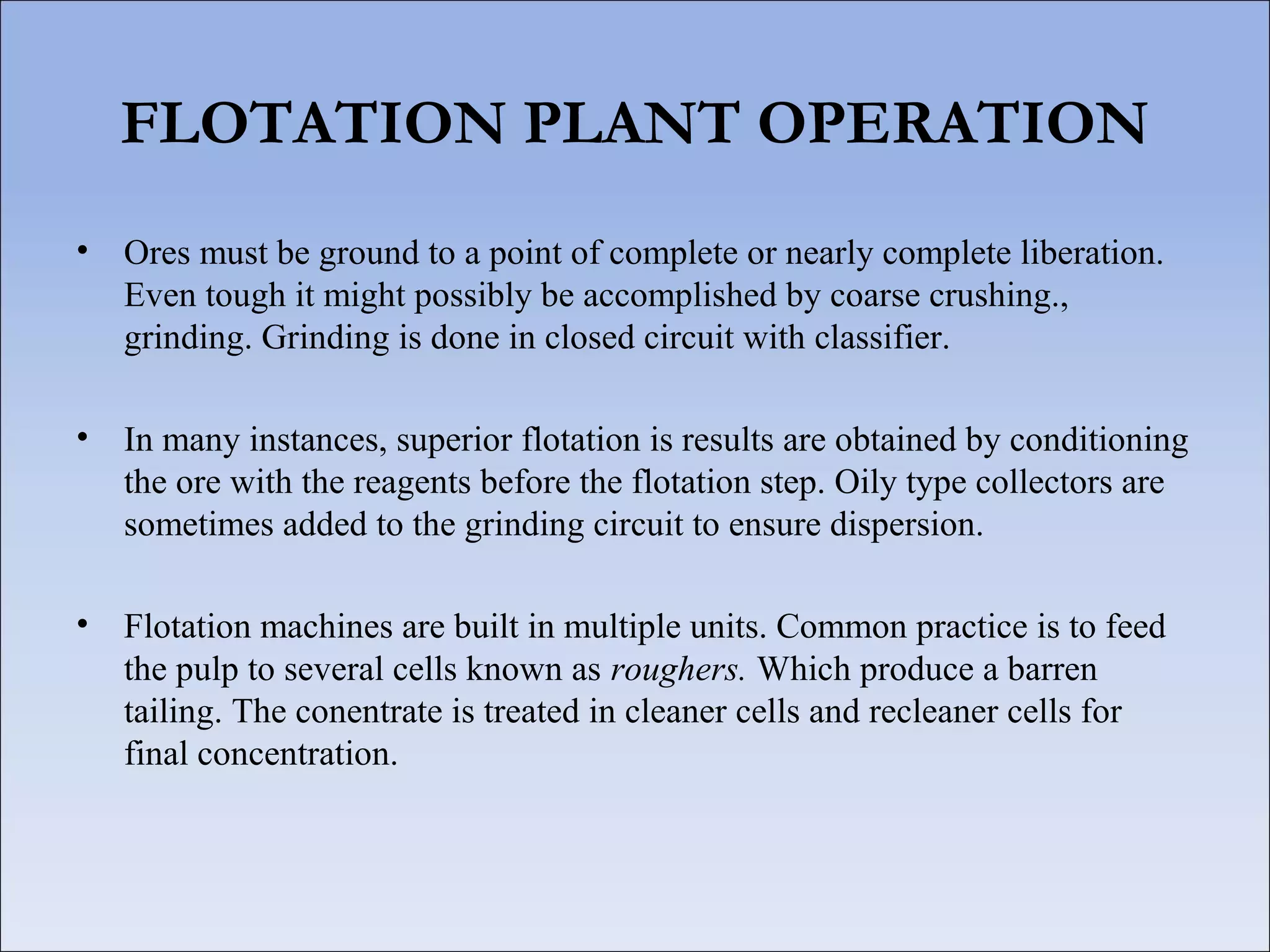 Flotation | PPT | Chemistry | Science