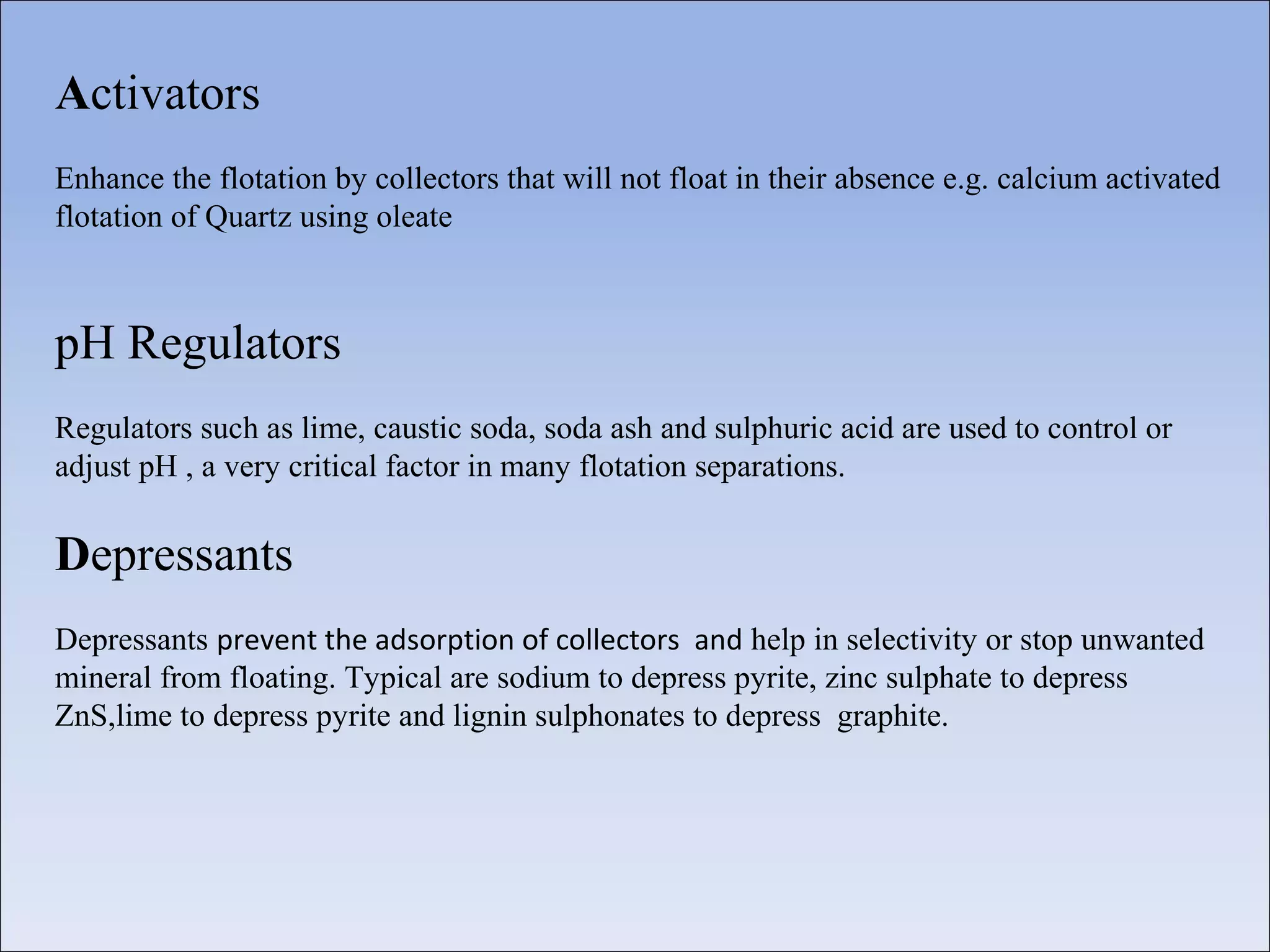 Flotation | PPT | Chemistry | Science