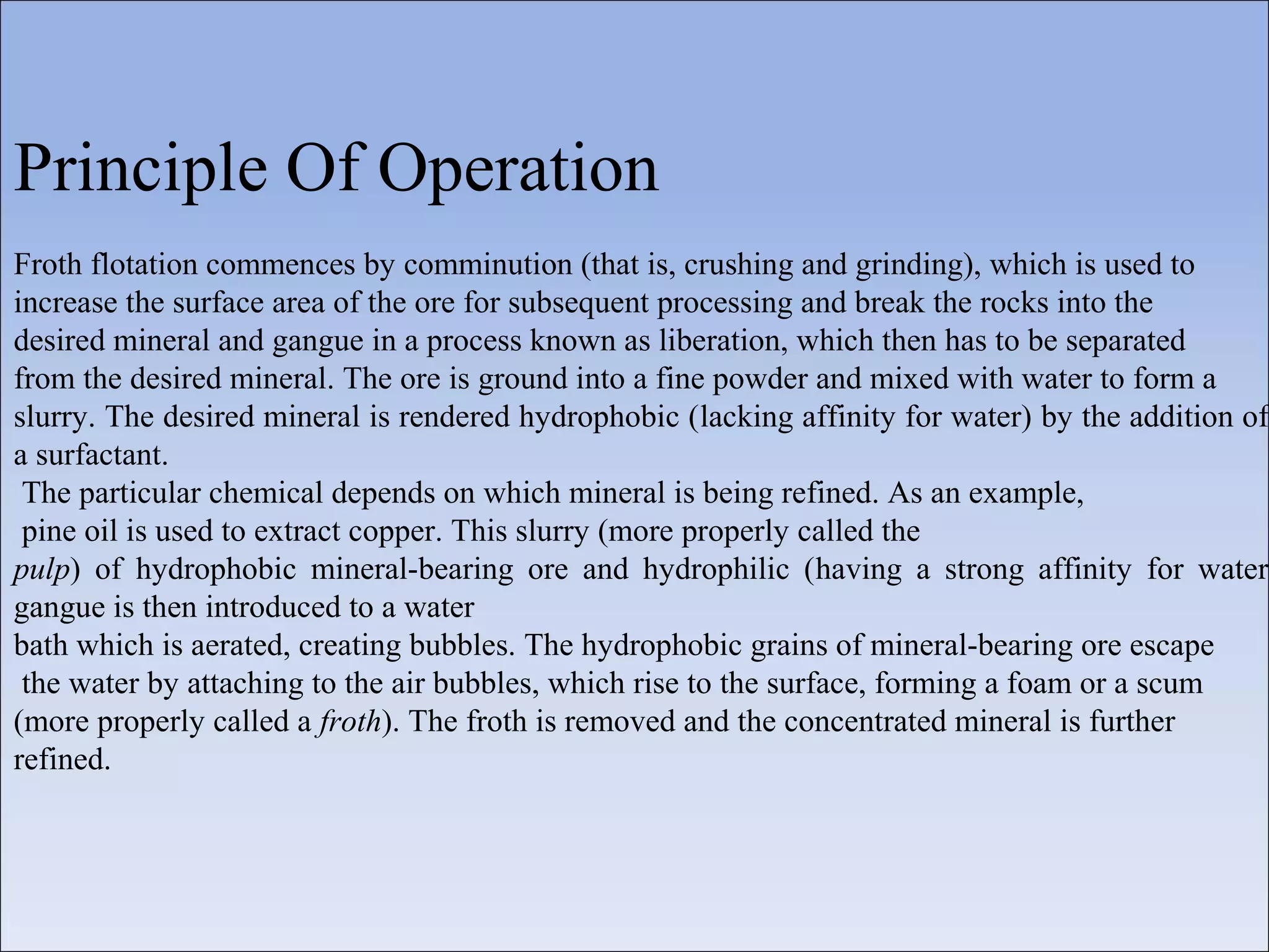 Flotation | PPT | Chemistry | Science