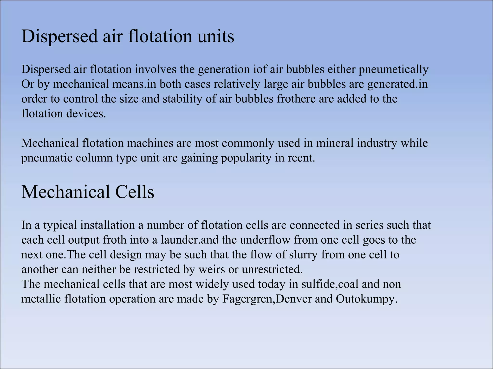 Flotation | PPT | Chemistry | Science