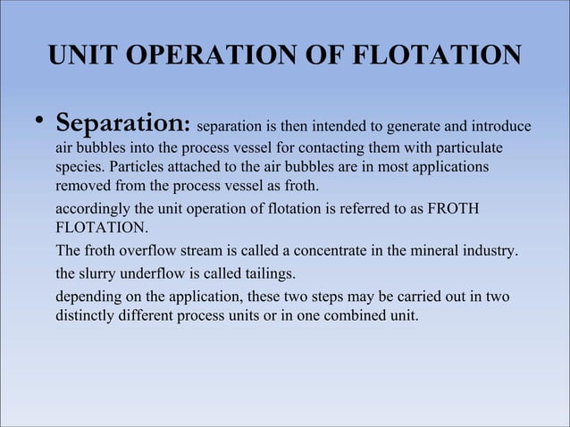 Flotation | PPT | Chemistry | Science