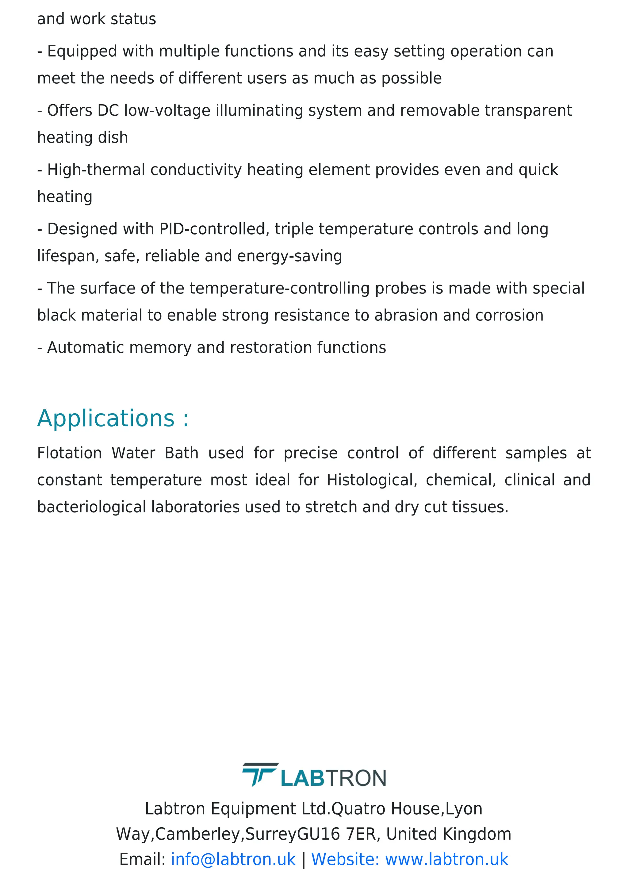 Flotation-Water-Bath | PDF