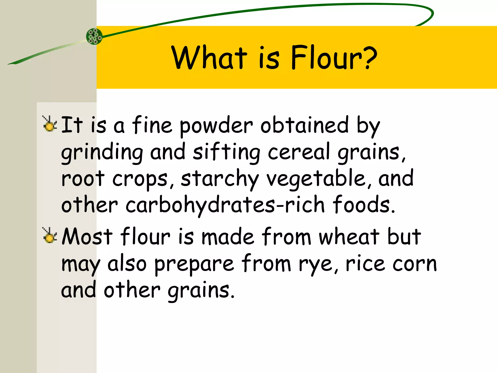Flour and flour mixtures | PPT