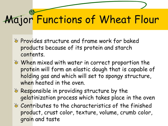 Flour and flour mixtures | PPT | Chemistry | Science