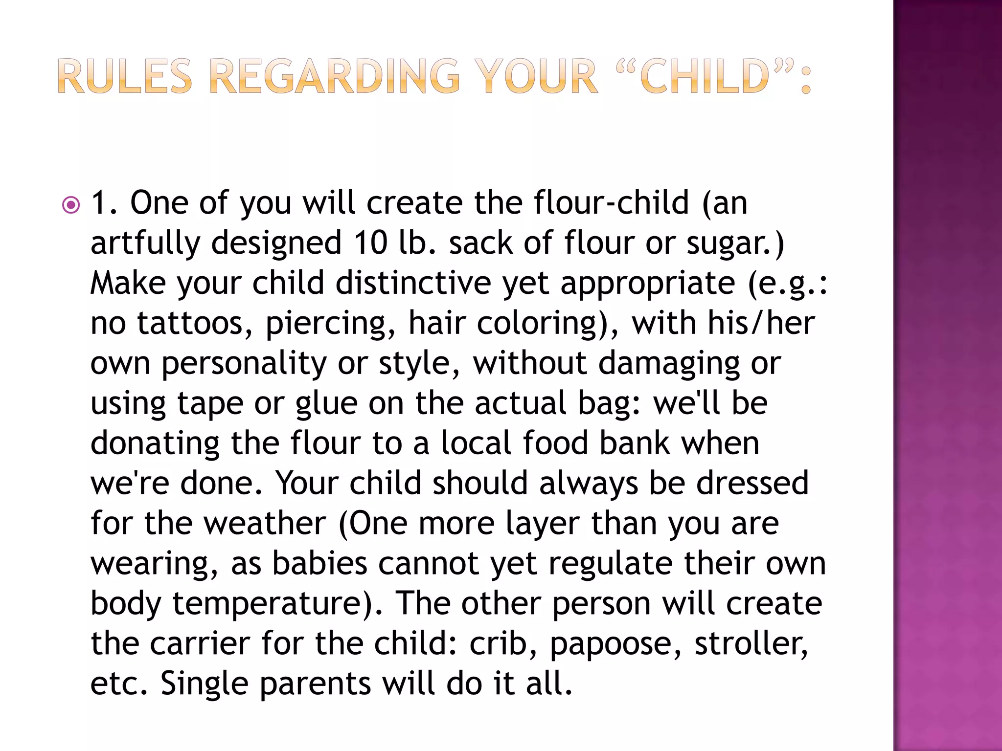 Flour baby project | PPTX