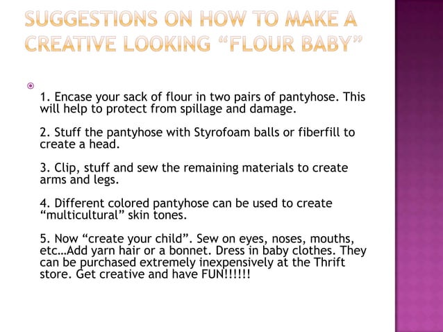 Flour baby project | PPTX