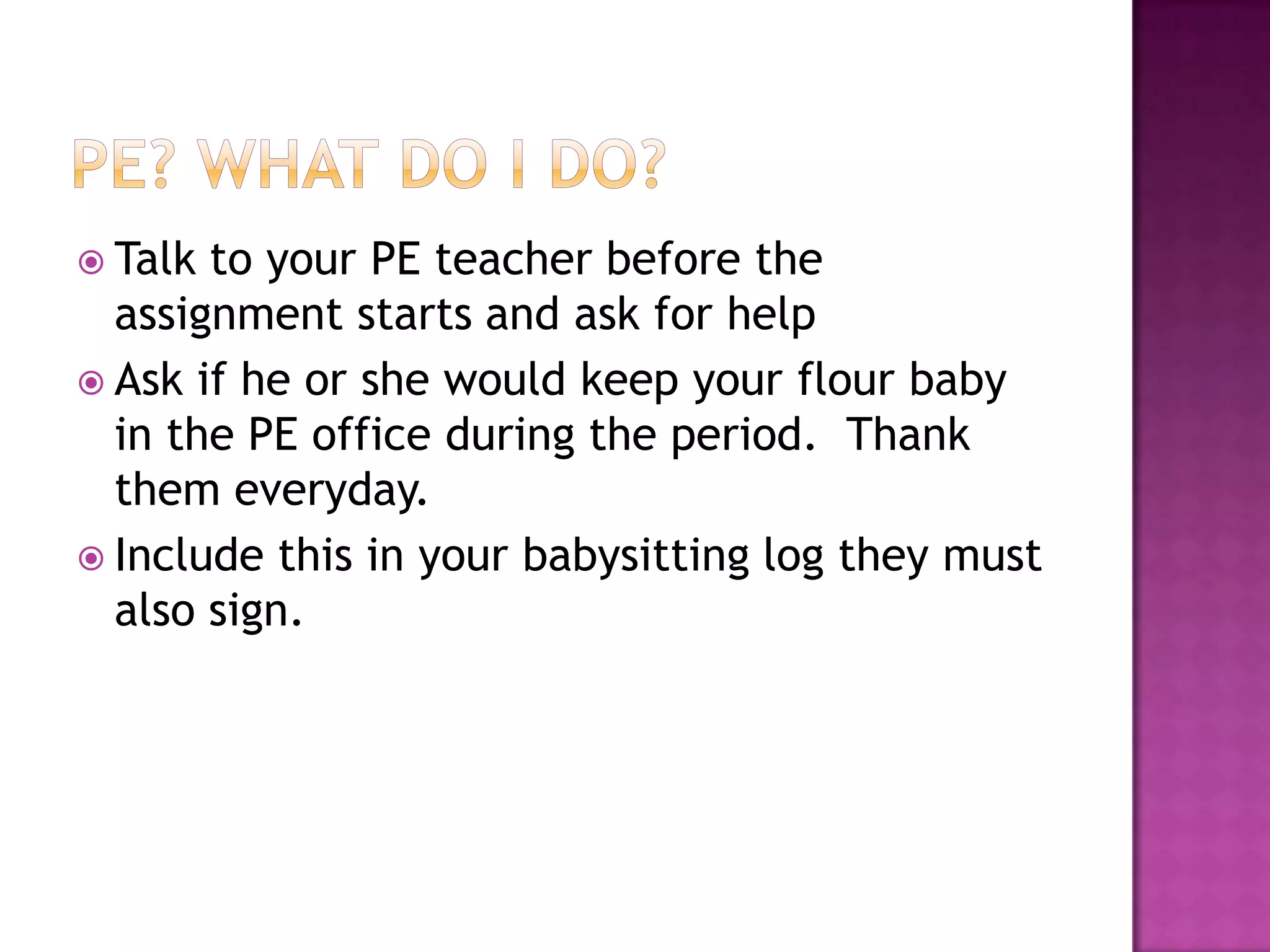 Flour baby project | PPTX