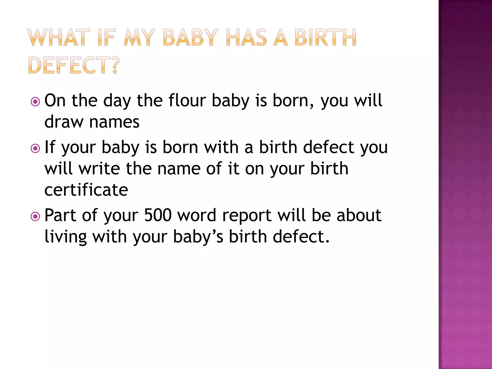 Flour baby project | PPTX