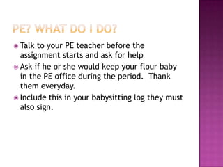 Flour baby project | PPTX