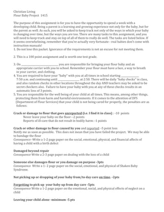 Flour baby project 1415 | DOC