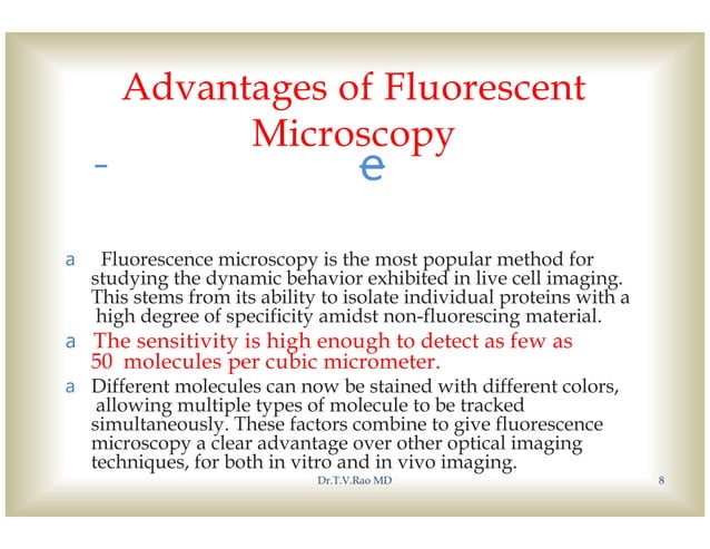 Advanced fluorescent microscopy power point | PPTX