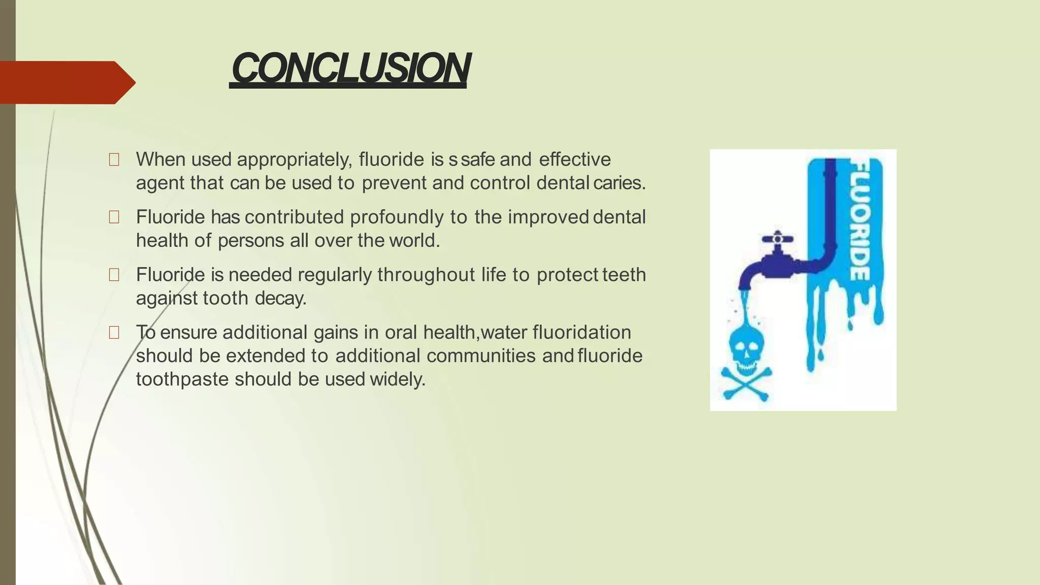 Flouride in dentistry | PPTX