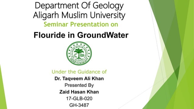 Flouride in ground water. (AMU SEMINAR) | PPTX | Bone and Joint ...