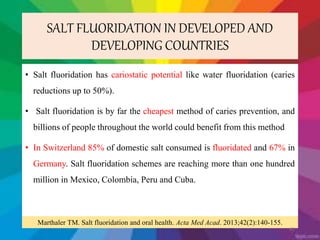 Flourides and oral health | PPTX