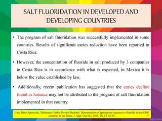 Flourides and oral health | PPTX