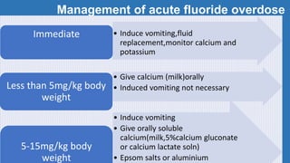 FLOURIDE TOXICITY IN DENTISTRY .pptx