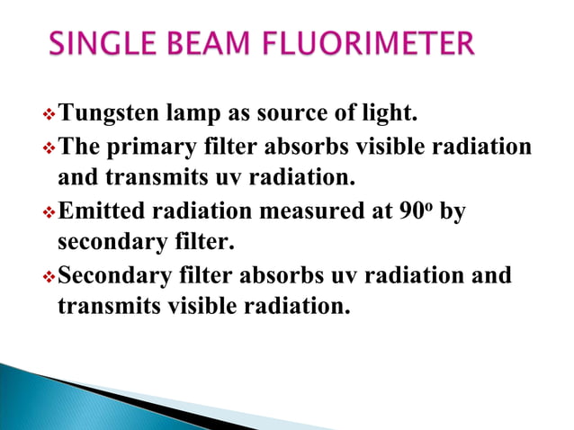 Fluorimetry | PPTX | Chemistry | Science