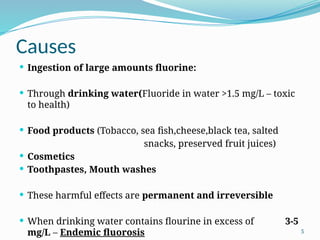 FLOUROSIS PPT.pptx overintake of flurine,double edeged sword | PPTX