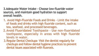 FLOUROSIS pptx 2.pdf dental fluorosis prevention and dietary management ...