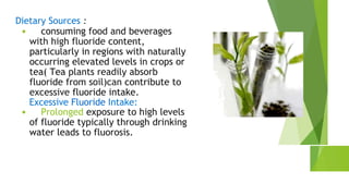 FLOUROSIS pptx 2.pdf dental fluorosis prevention and dietary management ...