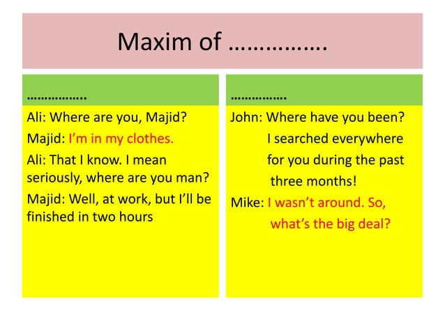 Flouting and violating maxims | PPTX