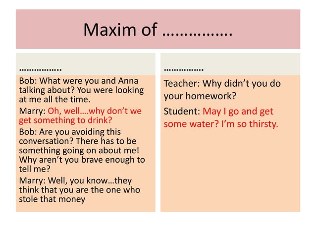 Flouting and violating maxims | PPTX