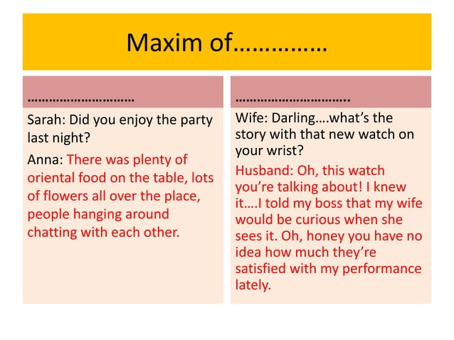 Flouting and violating maxims | PPTX