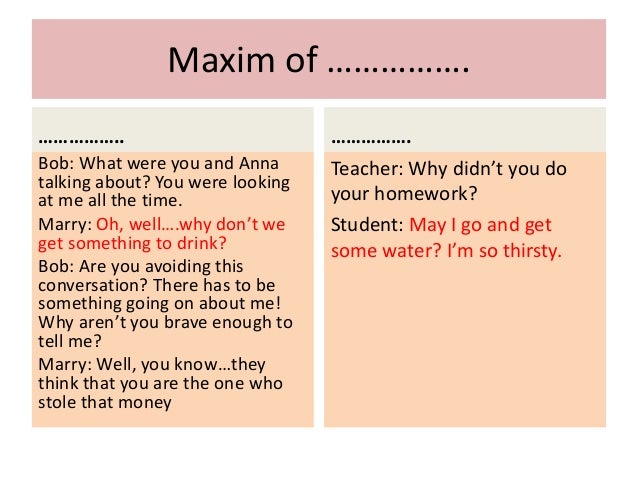 Flouting and violating maxims