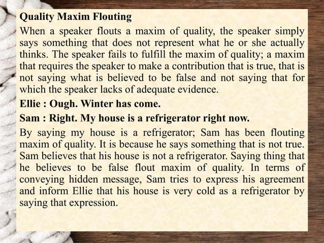 FLOUTING MAXIM.pdf | Books and Literature