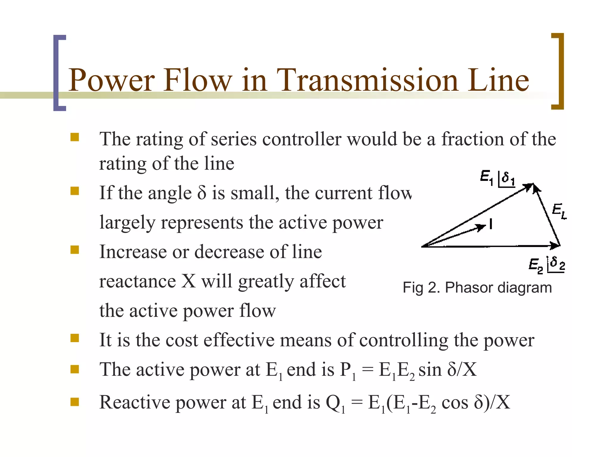 Power Flow in a Transmission line | PPT